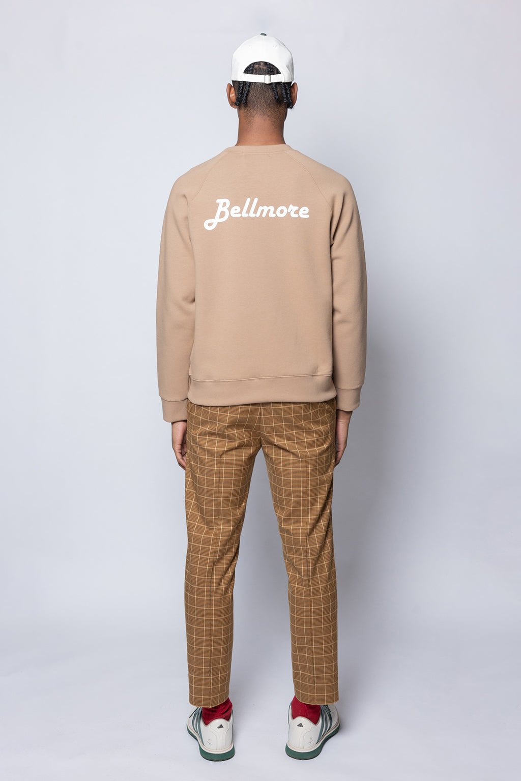 LOGO LS CREW - BEIGE – BELLMORE