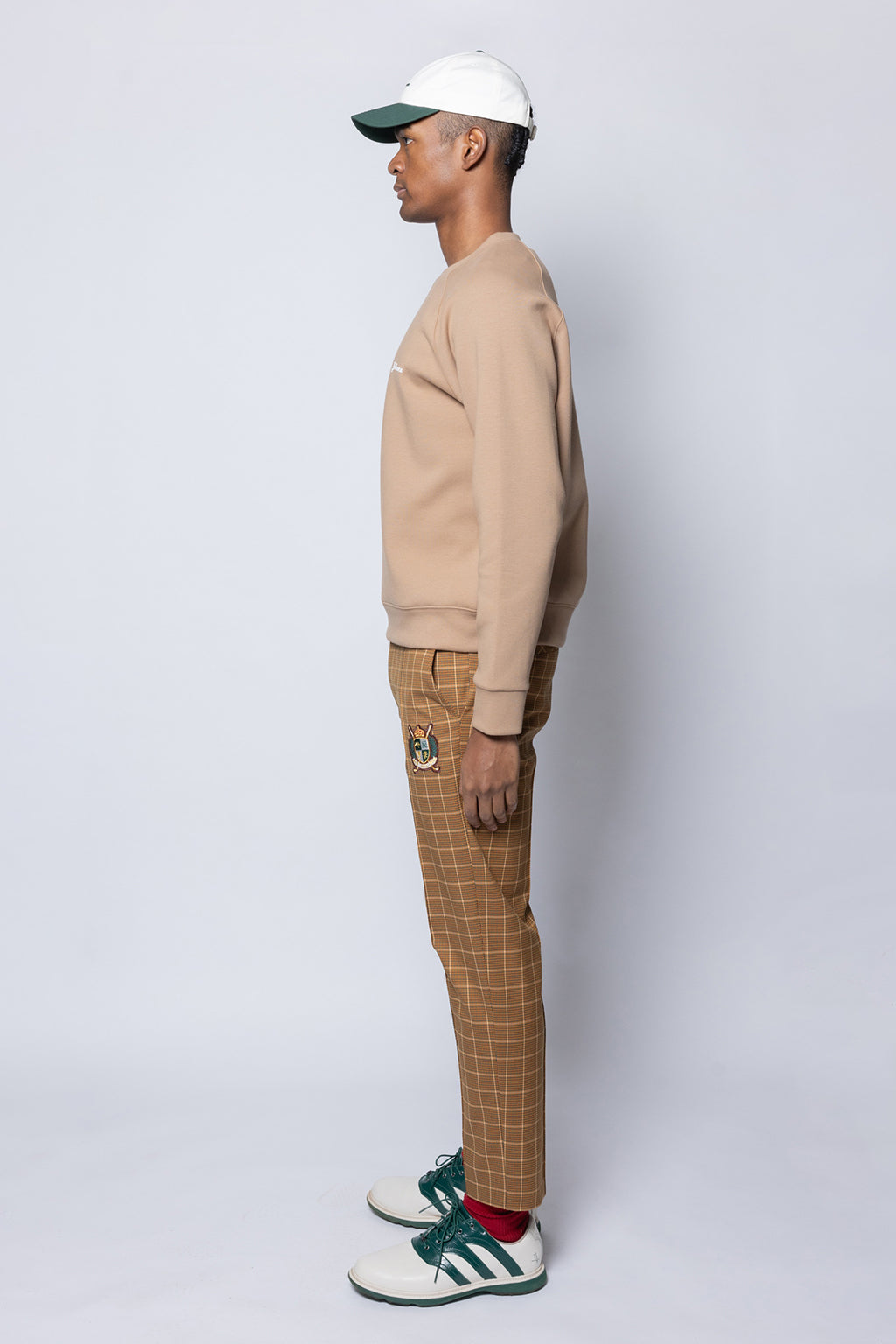 LOGO LS CREW - BEIGE – BELLMORE