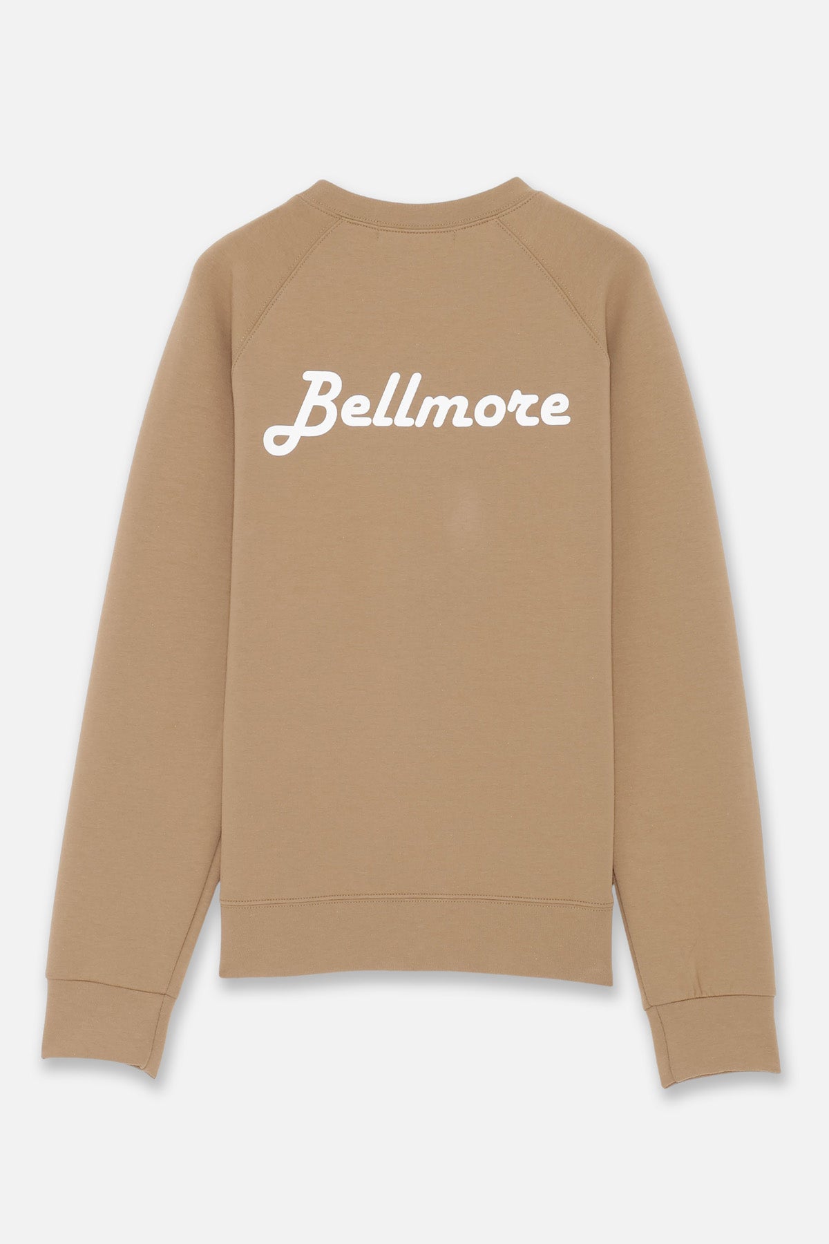 LOGO LS CREW - BEIGE – BELLMORE
