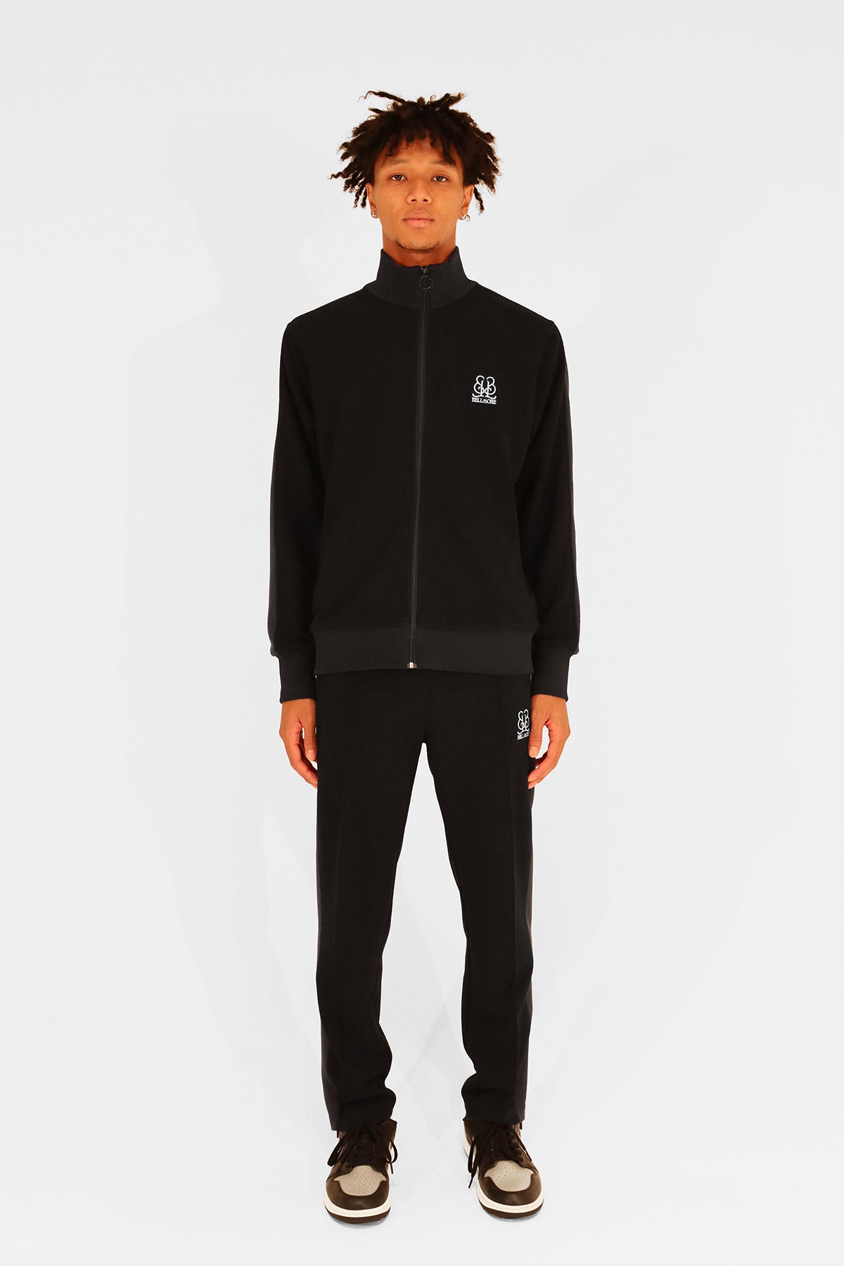 EMBLEM TRACK JACKET - BLACK – BELLMORE