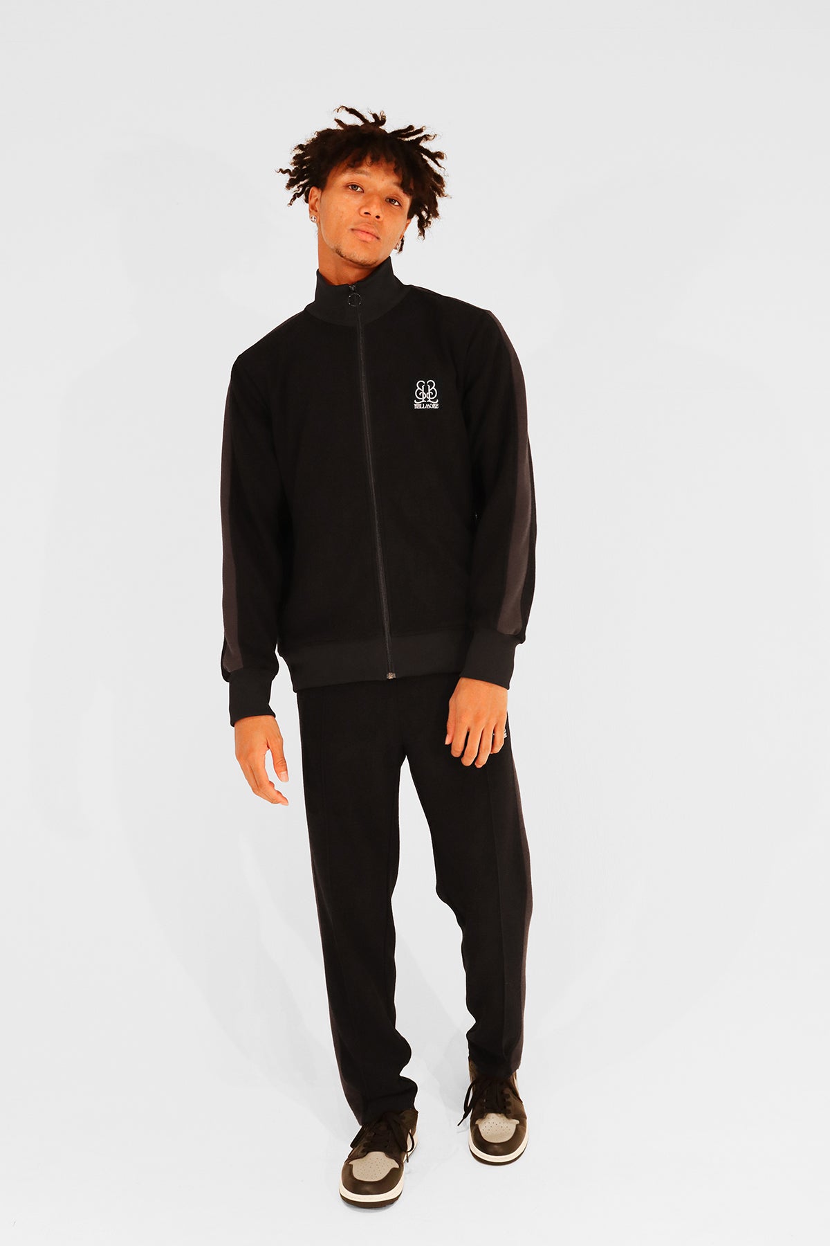 EMBLEM TRACK JACKET - BLACK – BELLMORE