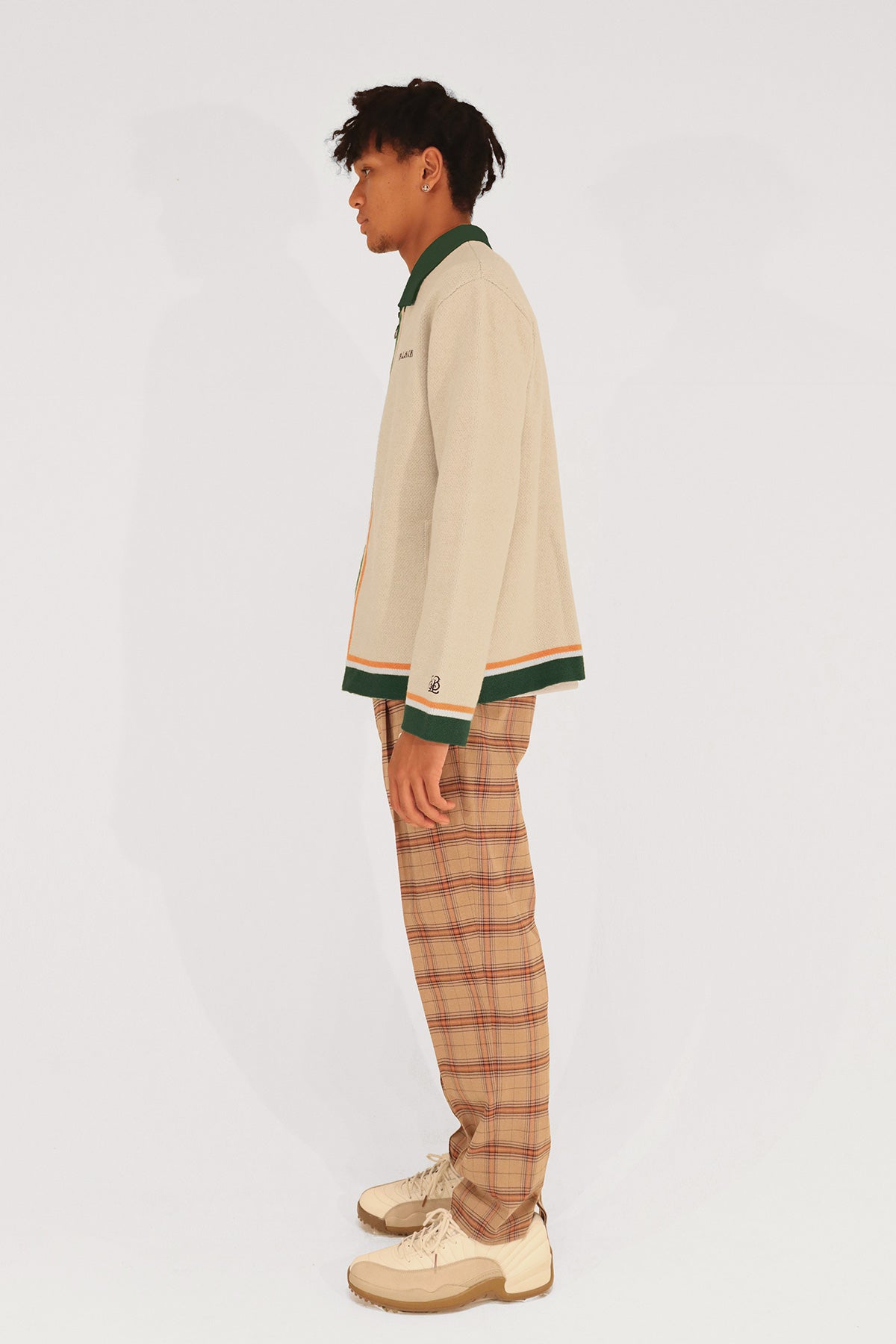 ZIP-UP KNIT JACKET - CREAM – BELLMORE